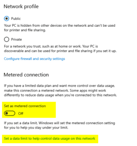 What is a Metered Connection?